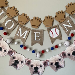 Baseball Garland, Baseball Teams, Felt Ball Garland, Sports Garland ...