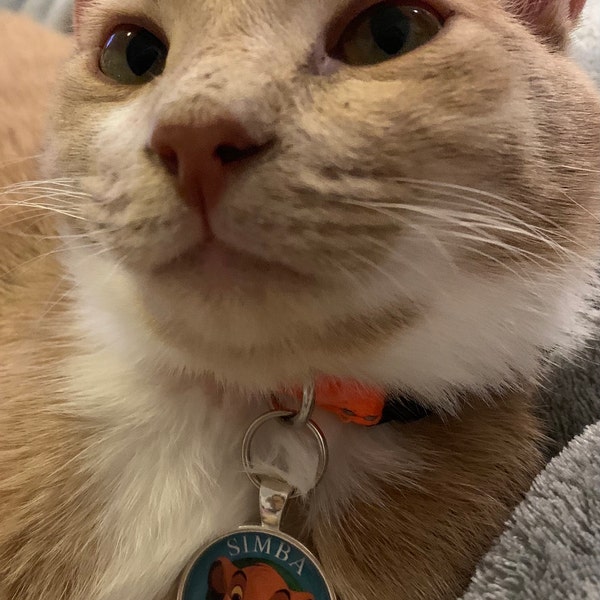 Pet ID Tag - Simba Lion King *inspired* - Dog Tag, Cat Tag, Pet Tag - Etsy