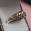 Handcrafted Wedding Greek Key Band With Enamel Detailing - Unique ...