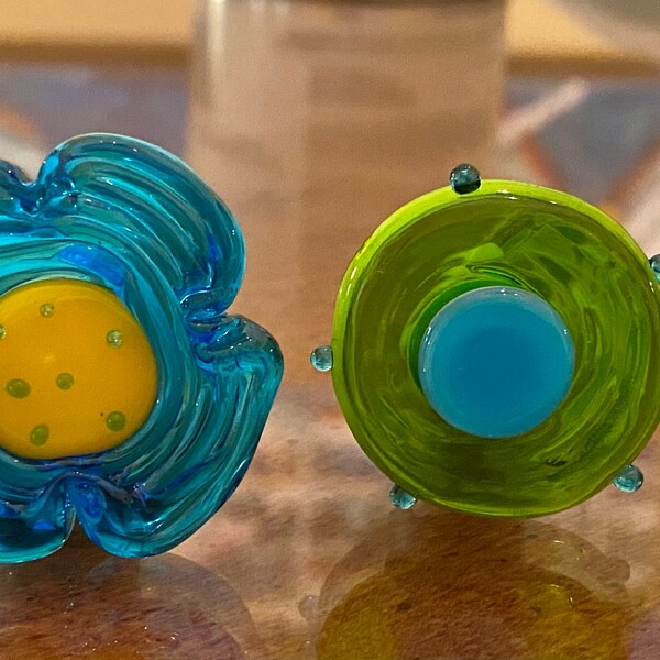 Finials for Lamp Shades - Handmade Glass Fish Lamp Finials -cobalt Blue ...