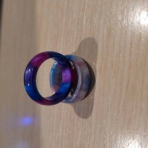 Aroace Ring Aroace Pride Ring Aroace Jewelry Aroace Sunset Pride Resin ...