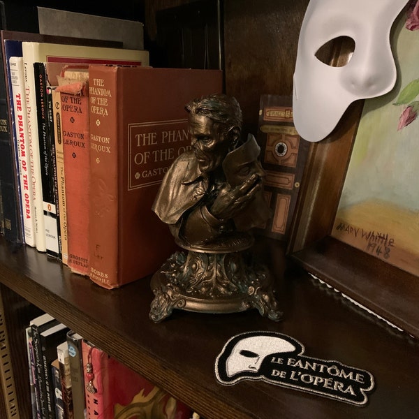 Phantom of the Opera Bust, Hand Painted Resin Sculpture |. Halloween ...