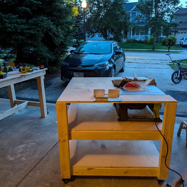 All in One Workbench - DIY Build Plans for Milwaukee Miter Saw Table ...