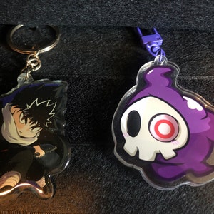 Japanese Anime Fish Girl Shaker Keychain Ramen Shaker Charm - Etsy