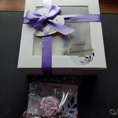 Birthday Gift Box, Lavender Candle, Gift Ideas for Women, Candle Gift ...