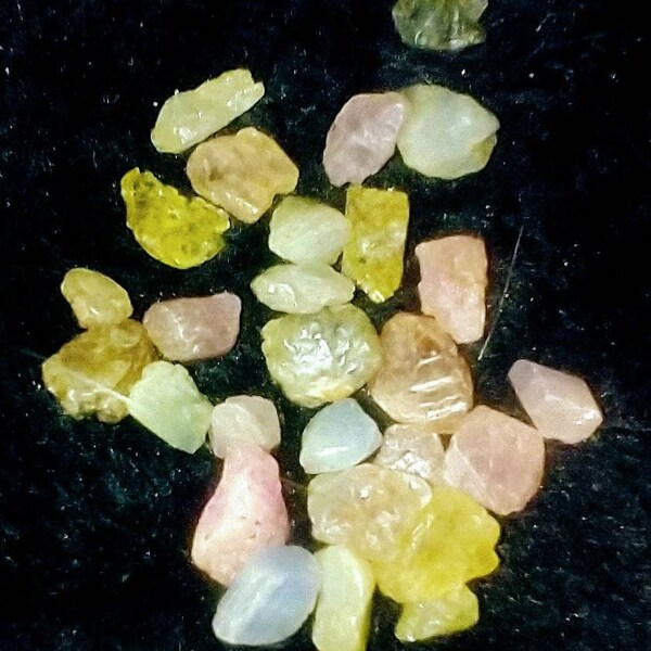 Extremely Rare Natural Yellow Sapphire Raw Burma Mines Sapphire Natural ...