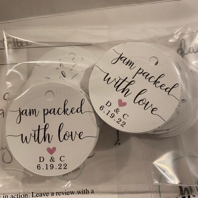 Jam Packed With Love, Jam Tag, Thank You Tag, Jam, Home Made Jam ...