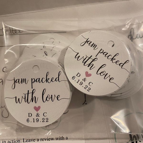 Jam Packed With Love, Jam Tag, Thank You Tag, Jam, Home Made Jam ...