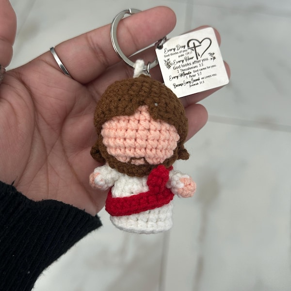 Crochet Mini Jesus Keychain/hanging, Birthday Gift - Etsy