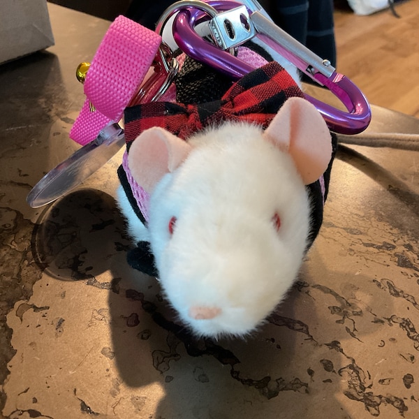 ESSA White Rat Emotional Support Plush Stuffed Animal Personalized Gift ...