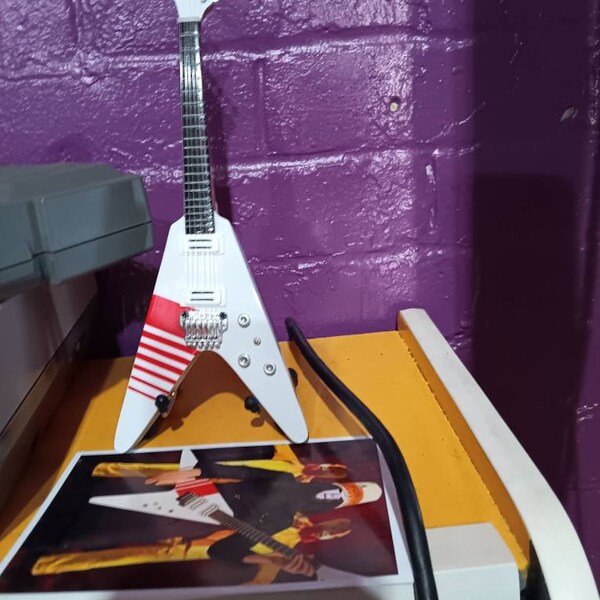 JIMI HENDRIX Monterey Pop Mini Guitar and Stand Display Gift - Etsy