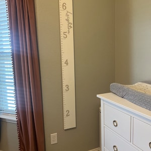 Growth Chart Ruler 3D, Wooden Measuring Stick for Kids, Giant Wall ...