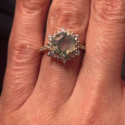 2.55cts Alexandrite Gemstone Engagement Ring, Alex Stone Ring, Bridal ...