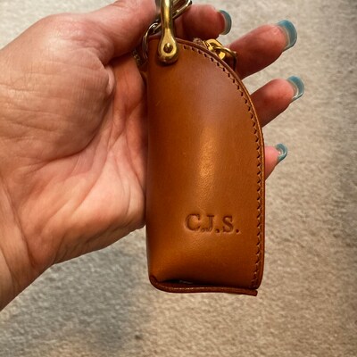 Handmade Leather Zipper Car Key Case,key Bag,leather Key Holder,leather ...