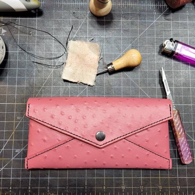 PDF Leather Pattern. Long Envelope Wallet Pattern and how To Video - Etsy