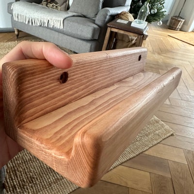 Floating Wood Box Shelf Set of 3 Shelves Plant Shelf - Etsy