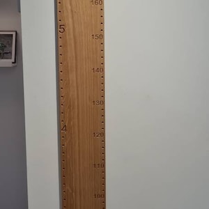 Personalised Wooden Height Chart Ruler, Wooden Height Chart, Children's ...