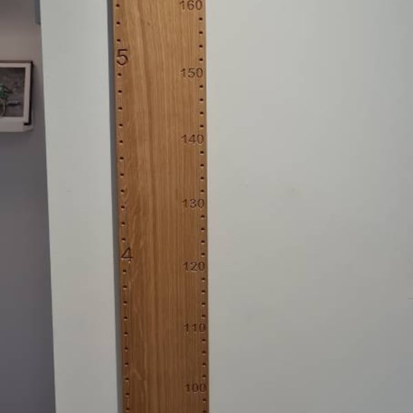 Personalised Wooden Height Chart Ruler, Wooden Height Chart, Children's ...