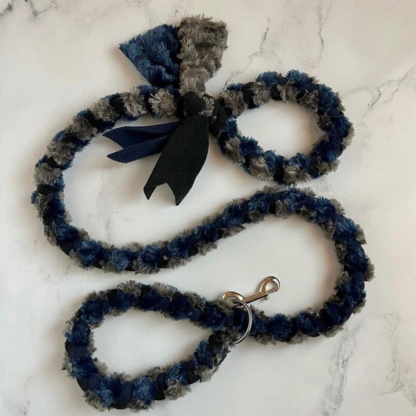 Custom Handmade Fleece and Minky Dog Leash - Etsy