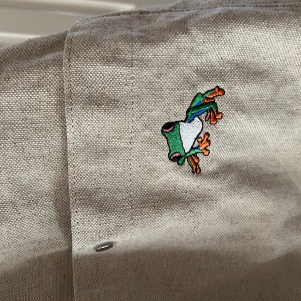 Tree Frog Embroidery Design Pattern. Red Eyed Rain Forest Frog Template ...