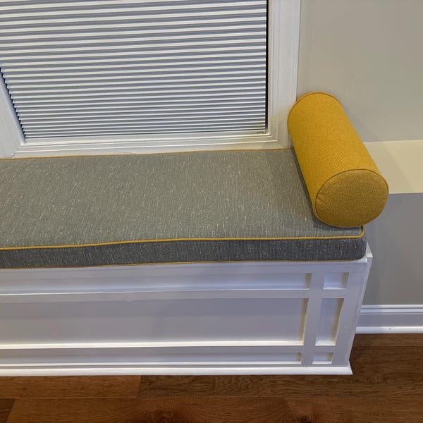 Custom Bench Cushion With High Performance Fabric Crypton, Kitchen ...