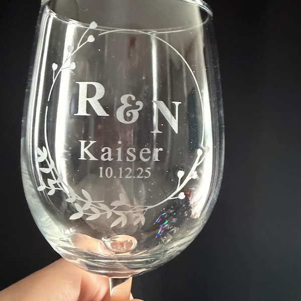 Personalized Margarita Glass, Etched Custom Glass, Gift for Her ...
