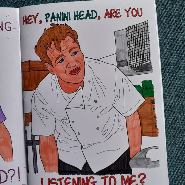 Gordon Ramsay Colouring Book - Etsy