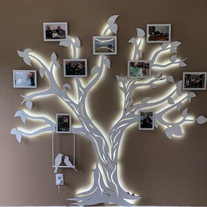 Family Photo Frames Wooden Photo Collage Tree of Life With - Etsy