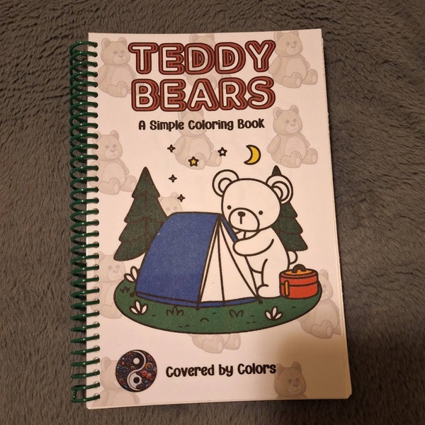 Teddy Bears Bold and Simple Coloring Book Teddie Stress Free Coloring ...