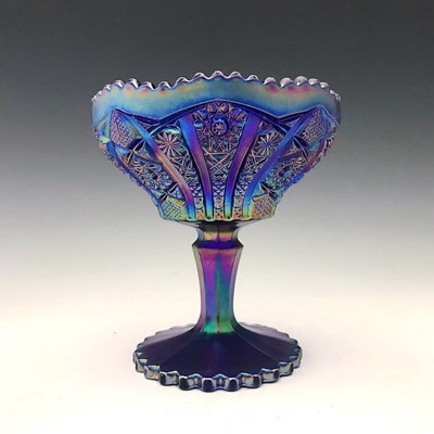 Vintage Fenton French Opalescent Bon Bon Glass Dish Hobnail - Etsy