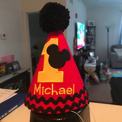 Embroidered Birthday Hat Cake Smash Hat Girls Birthday Hat Boys ...