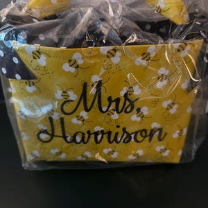 Teacher Room Teacher Gift Back to School Organizer Bin Storage Fabric ...