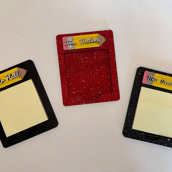 Laser Cut File - Personalized Dental Sticky Note Holder - Customized ...