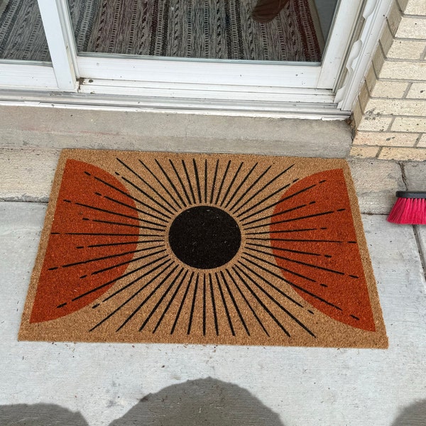 Doormat, Mid Century Modern, Welcome Mat Mid Century Modern, Midcentury ...