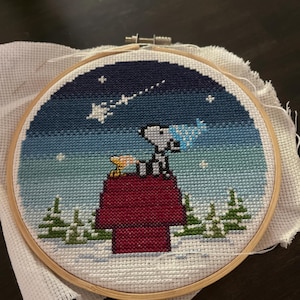 Shooting Star Cross Stitch Pattern - Kawaii, Cute, Aesthetic, Nighttime ...