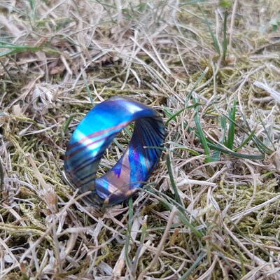 3.93 100mm Length X 24mm Diameter Titanium Damascus Round Bar Exotic ...