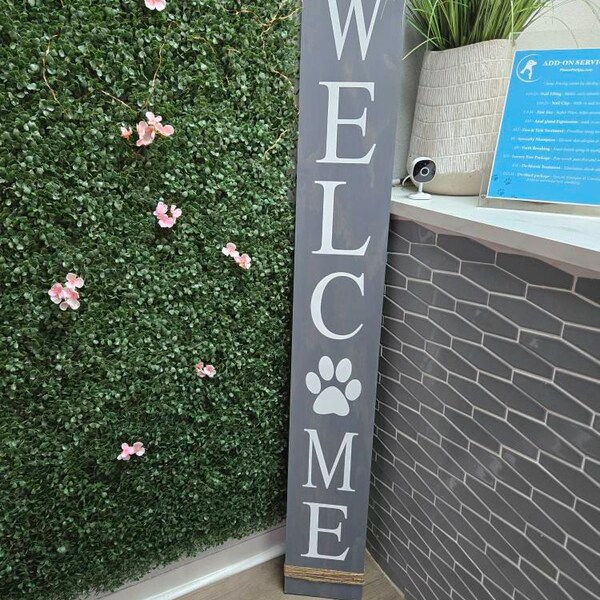 Front Porch Welcome Sign - 5 Foot Welcome Sign - 4 Foot Welcome Sign ...