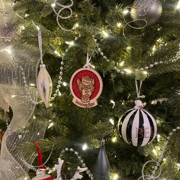 Nc State Wolfpack Nc State Ornament Nc State Wolfpack Christmas Nc