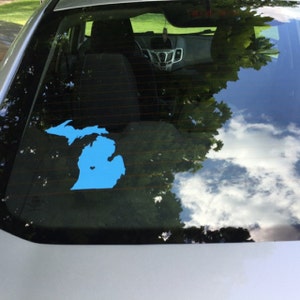 Michigan Car Decal, State of Michigan Car Decal, Pure Michigan, State ...