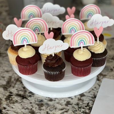 Pastel Rainbow Confetti Boho Rainbow Party Confetti Table - Etsy