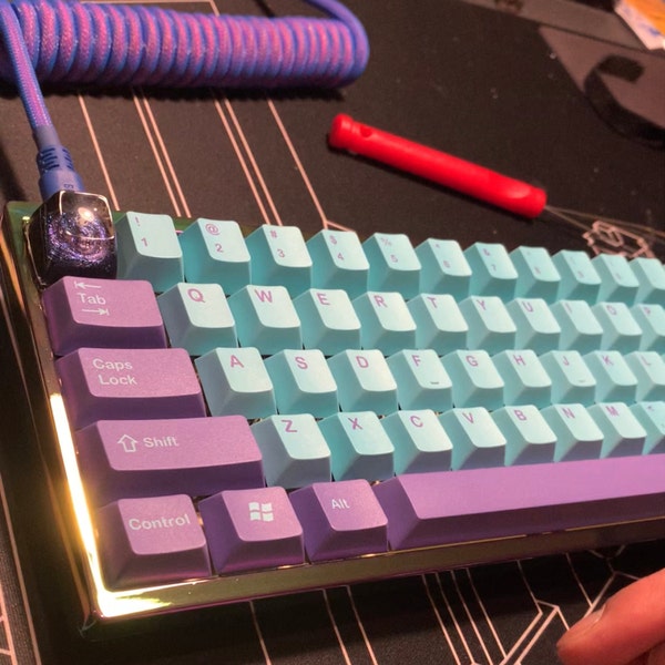 Vaporwave 129 Piece Keycap Set for MX Switch Mechanical Keyboard PBT ...