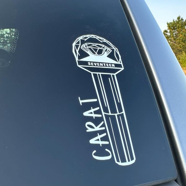 Kpop Car Decal, Vinyl Sticker, Light Stick, Sticker for Cars - Boy ...