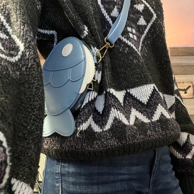 Fish Crossbody Bag, Wallet, and Purse Vegan Leather - Etsy