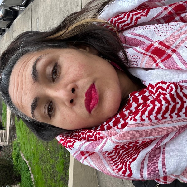 Original Palestinian Keffiyeh | Jordanian Hatta | Black and White ...