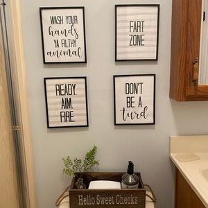 Bathroom Wall Art Bible Verse Scripture Christian Decor - Etsy