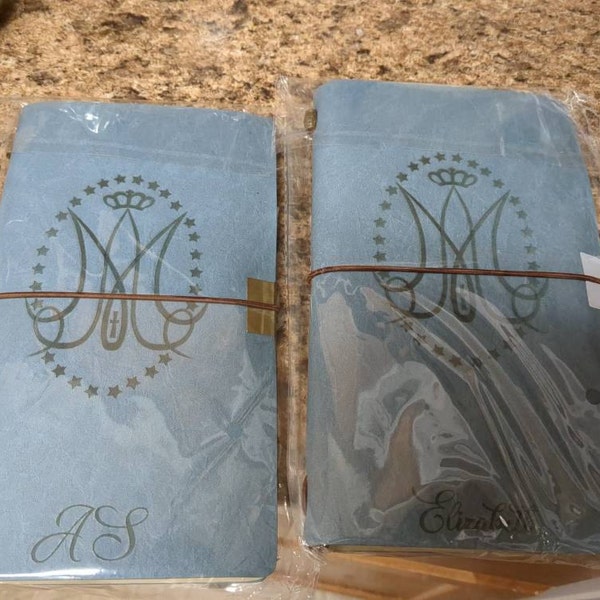 Ave Maria Auspice Maria Mary Monogram Prayer Journal - Etsy