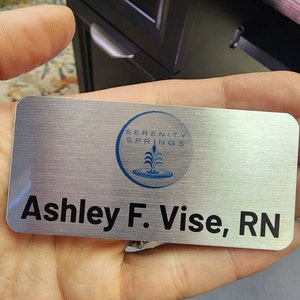 Uniform Name Badge for Work Pin Name Tag Military Police Fire Emergency ...