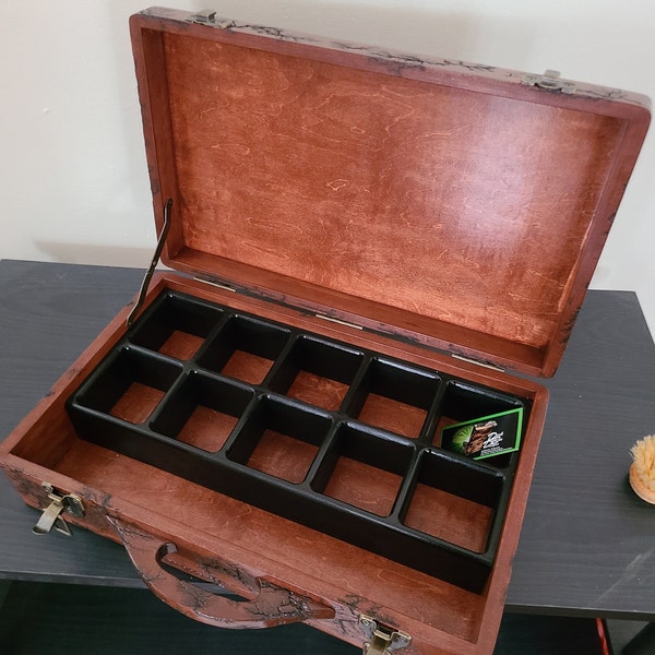 Commander Multi Deck Box, Painted & Stained, Color Options, EDH ...