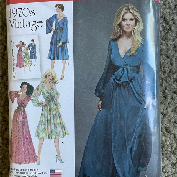 Sewing Pattern Women's Tunic Top Pattern, Easy Mock Wrap Tunic Top ...