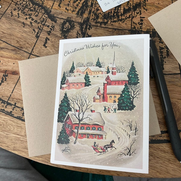 Vintage Style Christmas Cards - Old 1920s - Pack of 8, 12 or 25 ...